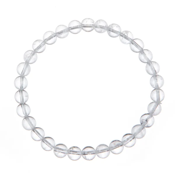 Clear Quartz Stone Stretch Bracelet 6mm – The 7th Chakra